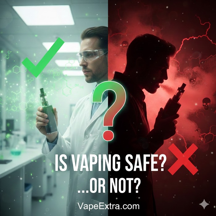 IS VAPING SAFE OR NOT? - vapeextra